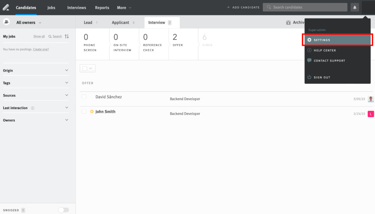 Lever ATS | Integration setup guide – Portal
